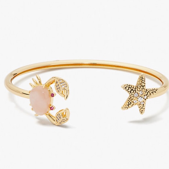 kate spade | Jewelry | 89 Kate Spade Sea Star Crab Starfish Flex Cuff Bracelet | Poshmark